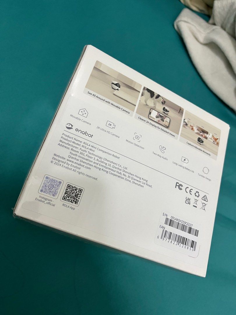 Enabot ROLA Mini Companion Robot - Brand New, Hobbies & Toys, Toys ...