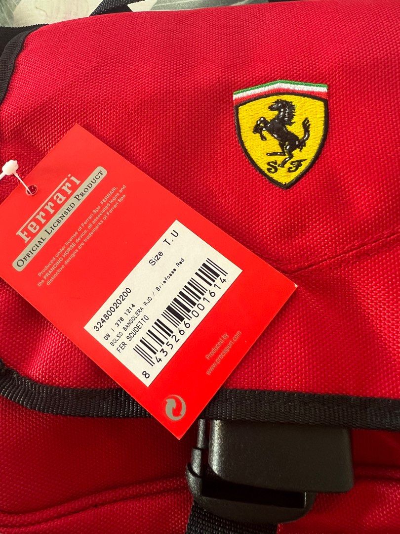 Ferrari Red Messenger Bag - Brand New, Men's Fashion, Bags, Sling Bags ...