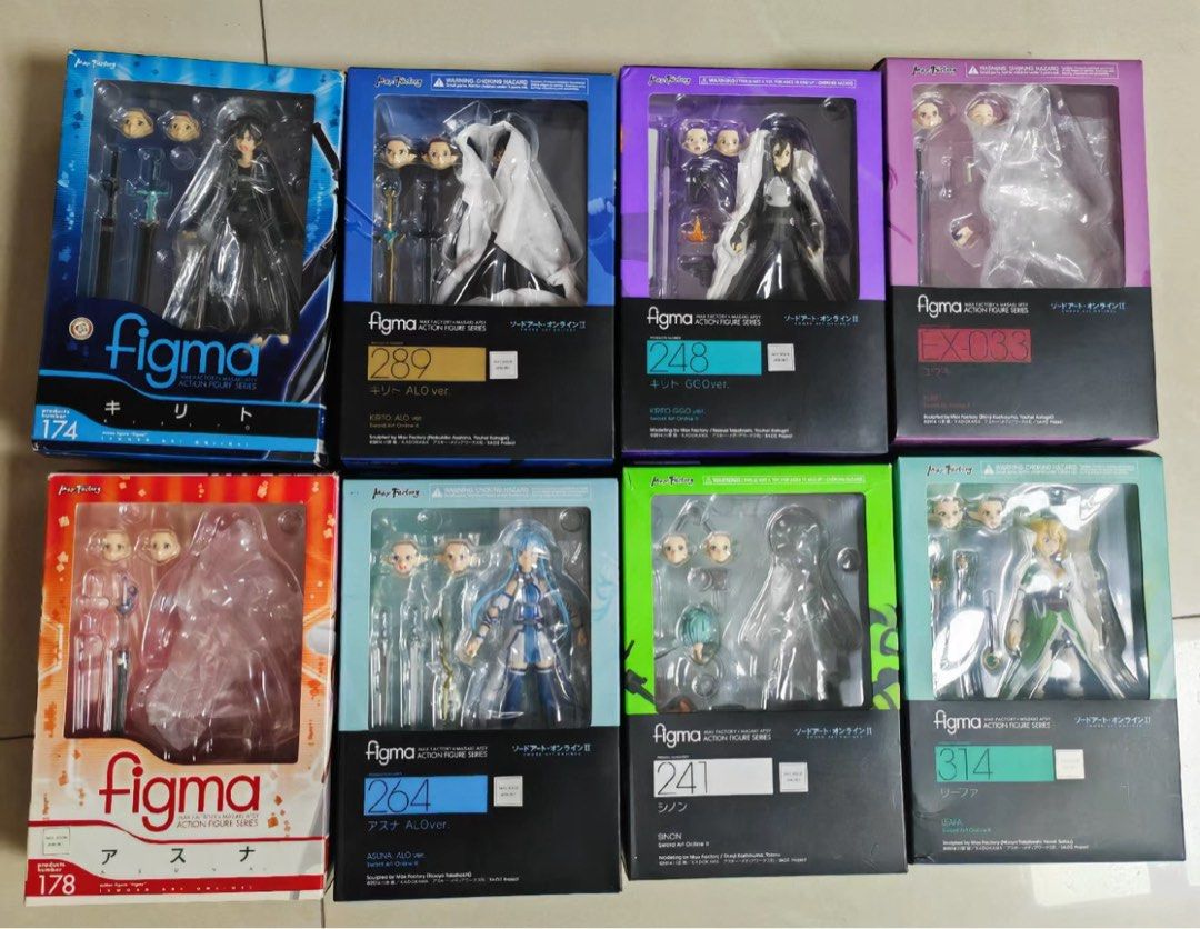 Figma Sword Art 174 289 EX-033 314 241 264 248, Hobbies & Toys, Toys ...