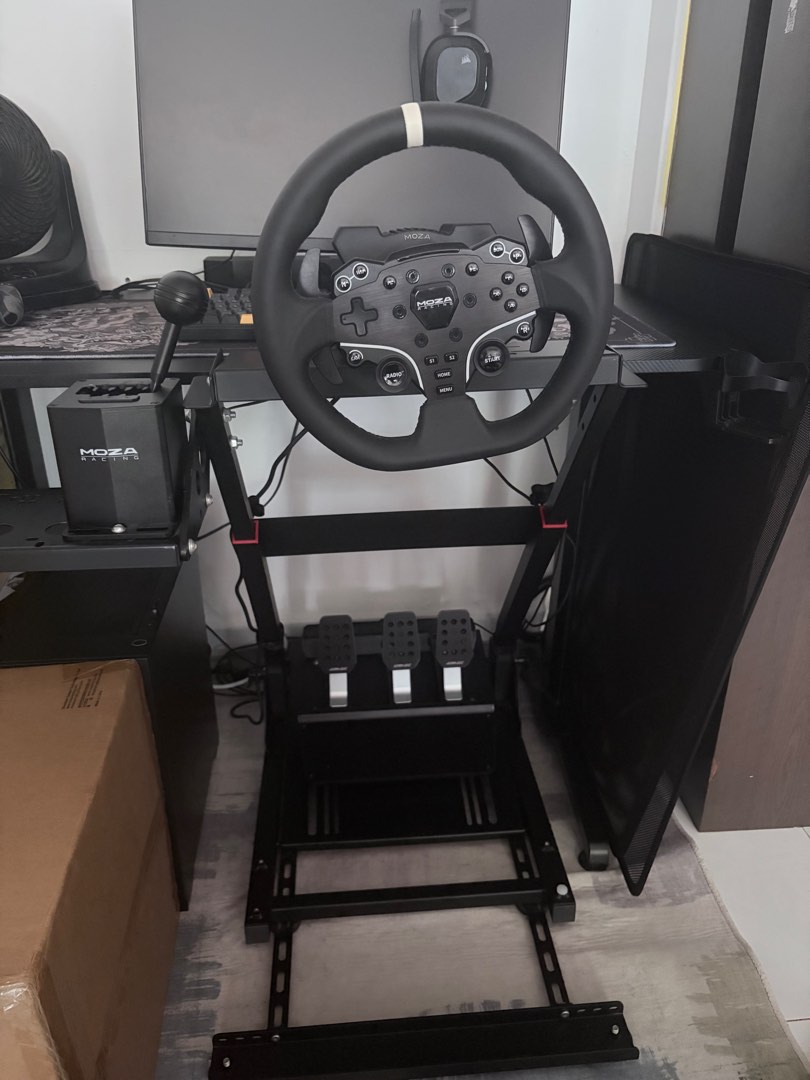 Full Racing Rig - Moza, Simagic, S5, Video Gaming, Gaming Accessories ...