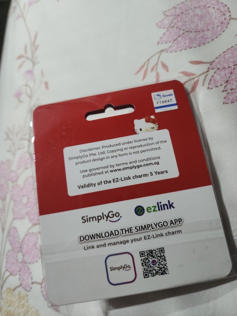 Hello Kitty EZ-Link Charm - Simply Go, Hobbies & Toys, Travel, Travel ...