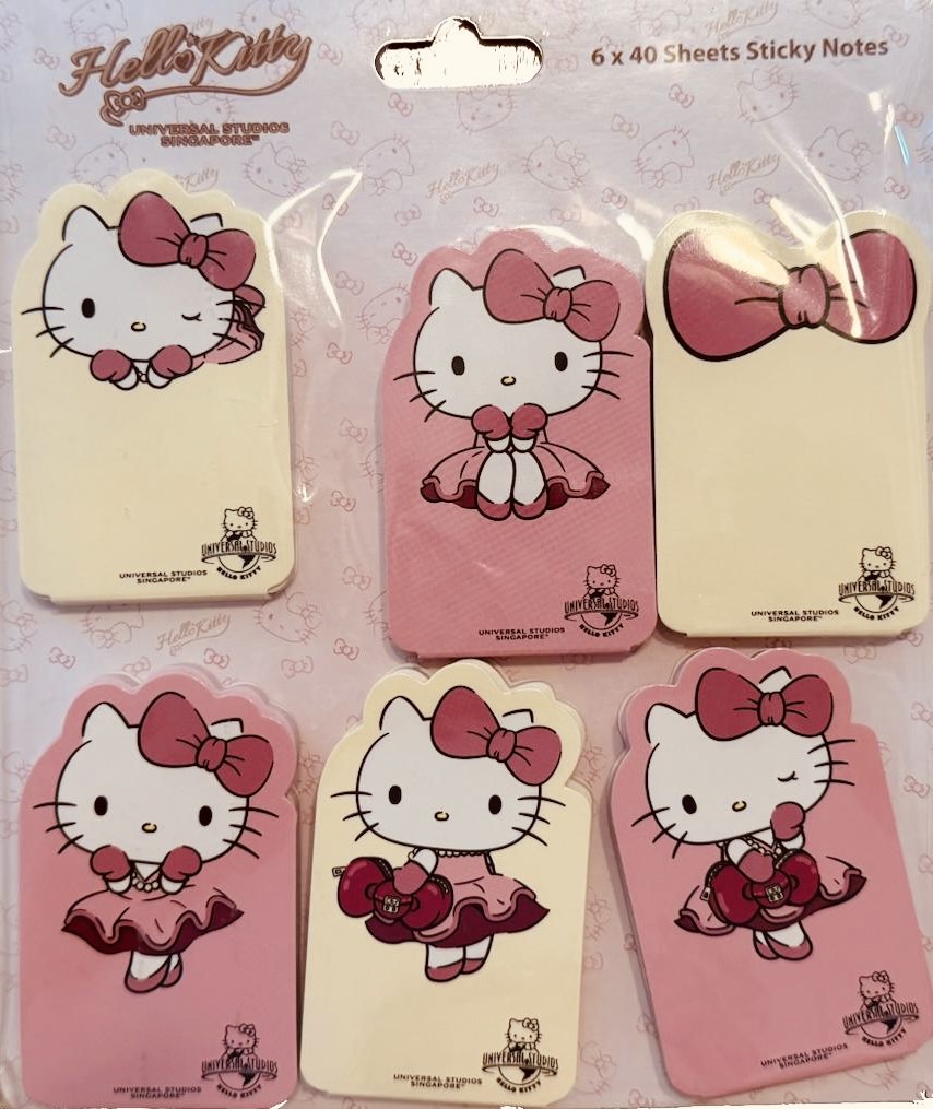 Hello Kitty Universal Studios Singapore Sticky Notes, Hobbies & Toys ...