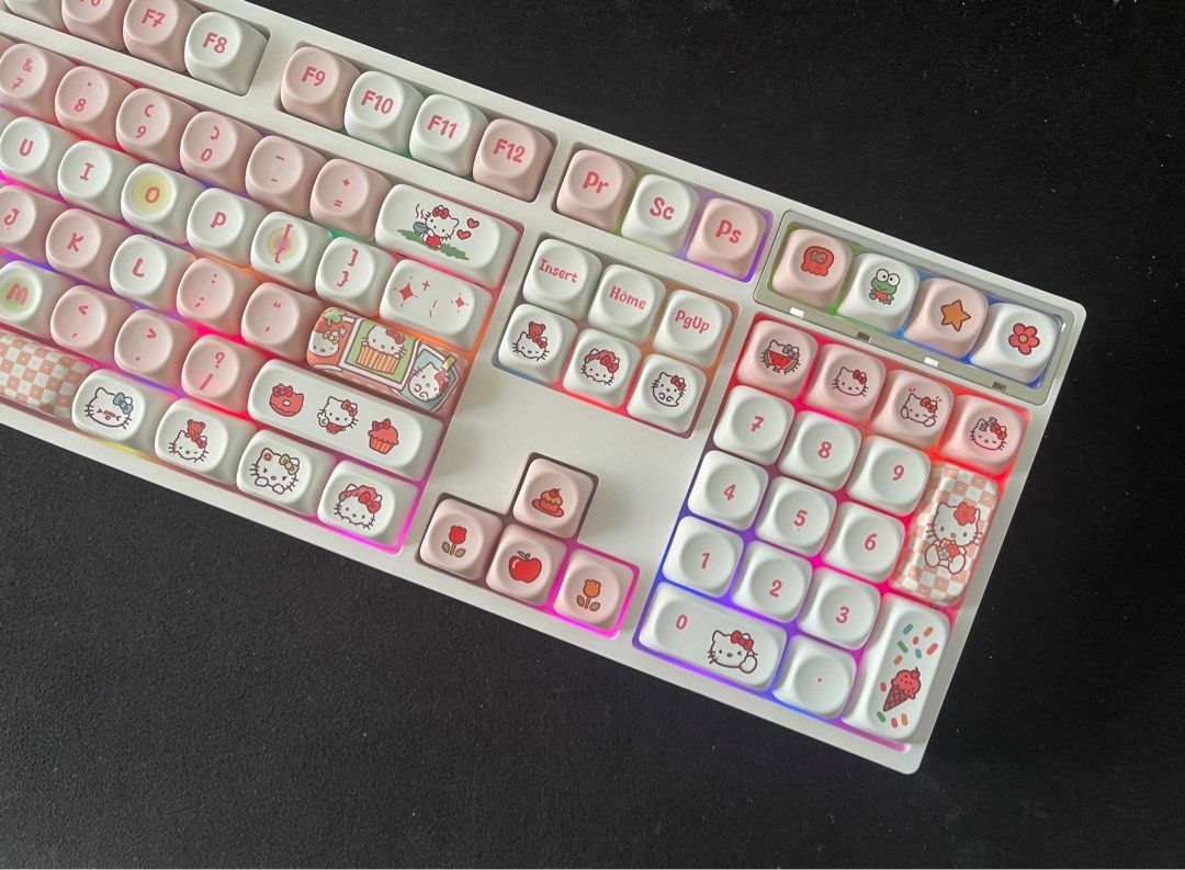 Hello Kitty Wireless RGB Gaming Mechanical Keyboard | 100% Layout ...