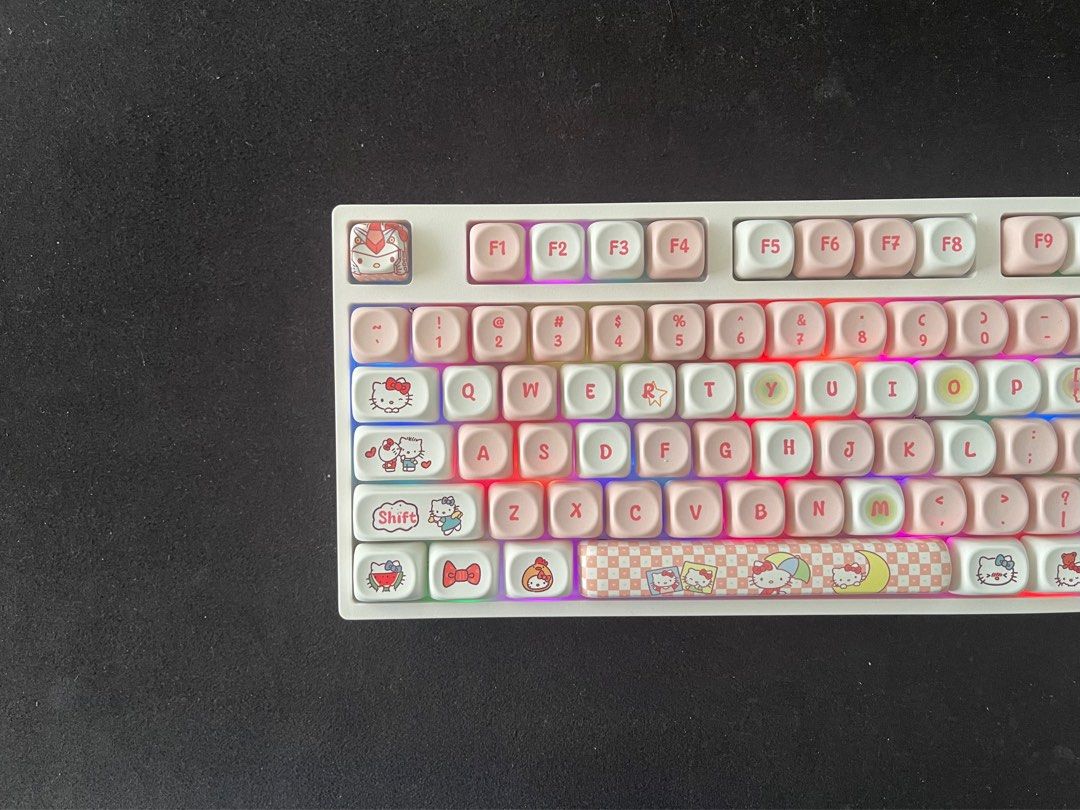 Hello Kitty Wireless RGB Gaming Mechanical Keyboard | 100% Layout ...