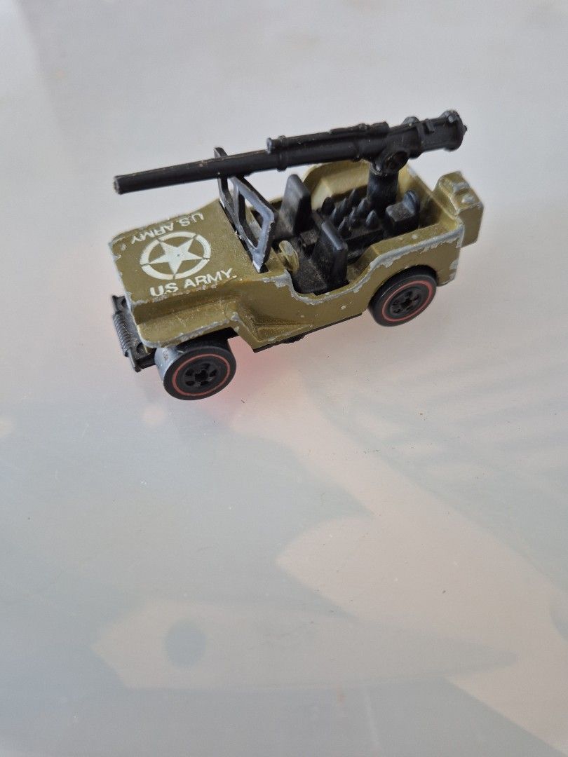 Hot Wheels US Army Jeep Redline, Hobbies & Toys, Toys & Games on Carousell