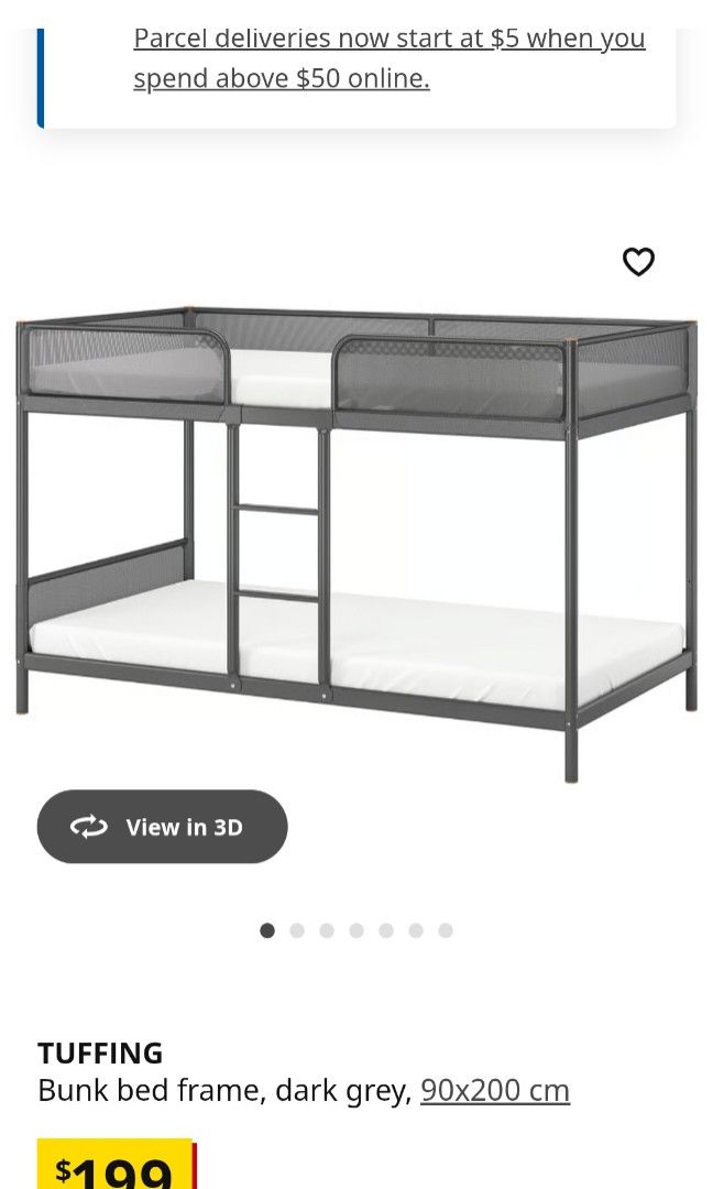 Ikea Bunk Bed Tuffing, Babies & Kids, Baby Nursery & Kids Furniture ...