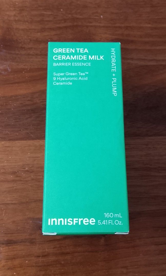 Innisfree green tea ceramide milk barrier essence, Beauty & Personal ...
