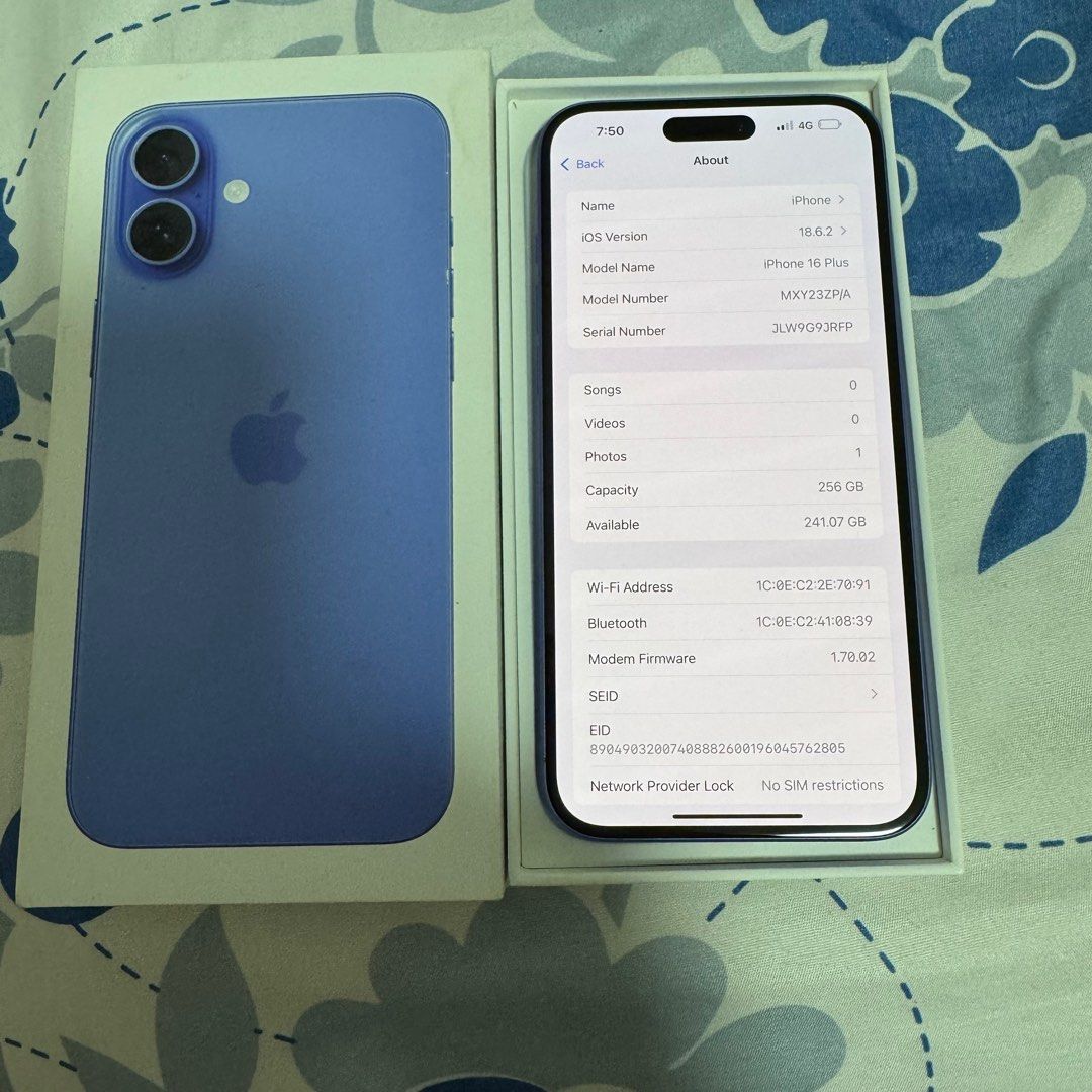iPhone 16 Plus Ultramarine 256GB, Mobile Phones & Gadgets, Mobile ...