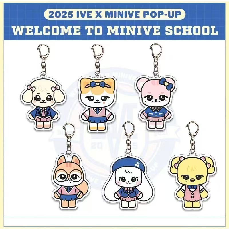 IVE MINIVE Acrylic Keychain Charm Wonyoung 张元英 Jang Wonyoung (원영/장원영 ...