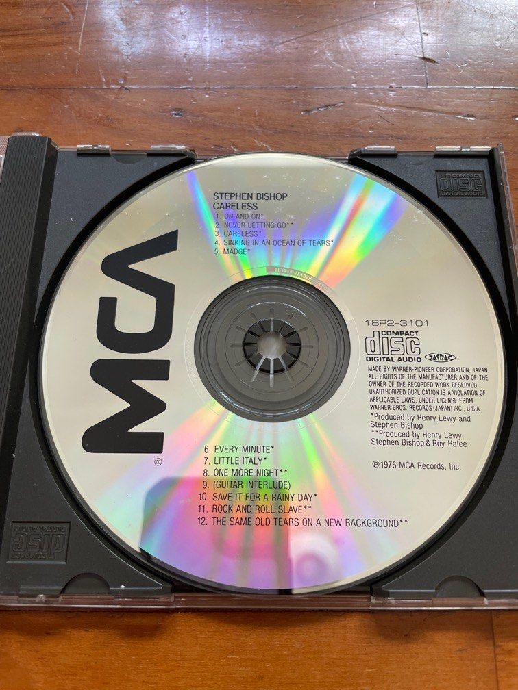 (Japan) Stephen Bishop Debut Album Careless CD, Hobbies & Toys, Music ...