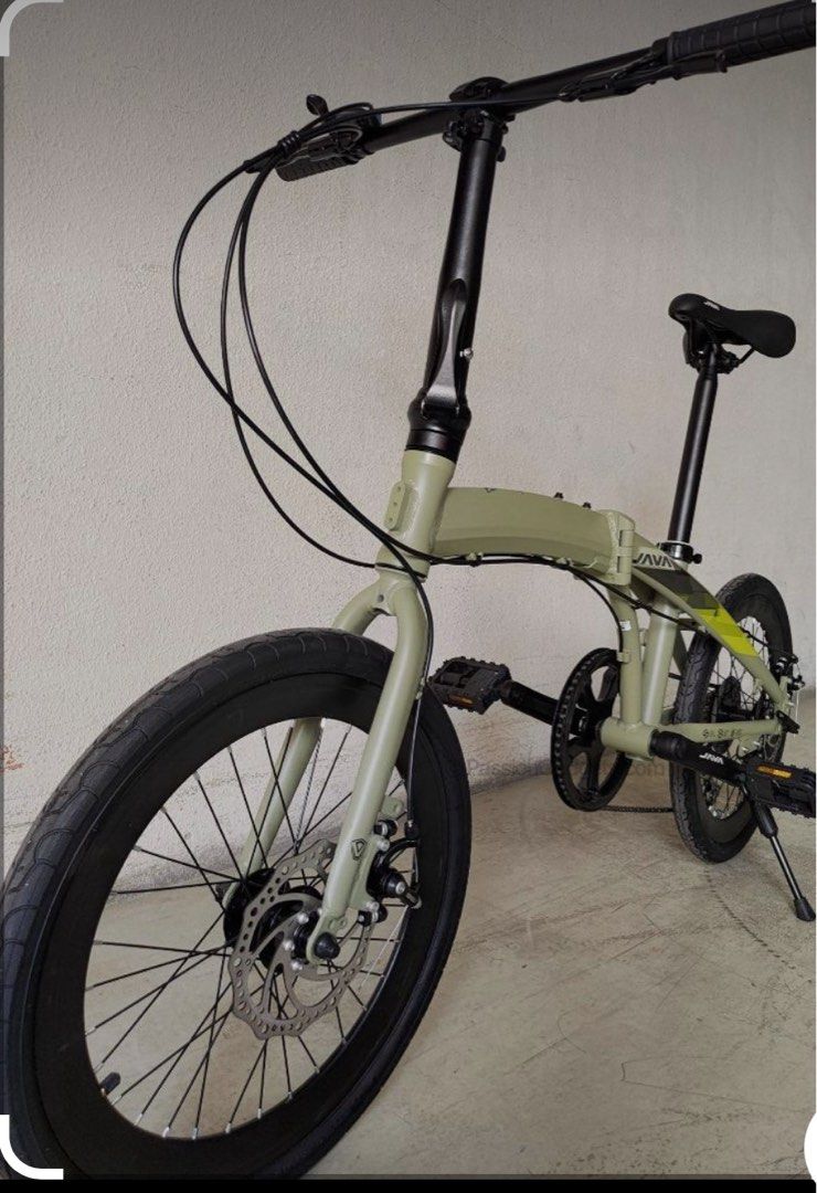Java Zelo v2 Folding Bike - Olive Green, Sports Equipment, Bicycles ...
