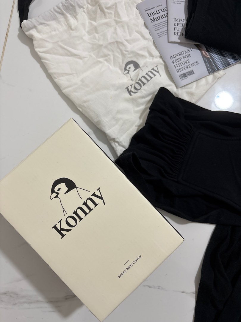 Konny Baby Carrier - Black complete box, Babies & Kids, Going Out ...