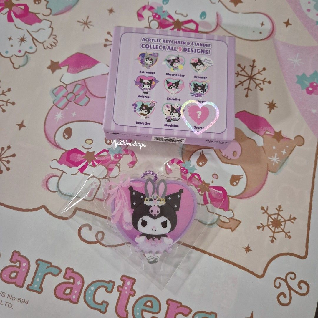 ♡Kuromi Secret Acrylic Keychain & Standee, Hobbies & Toys, Memorabilia ...