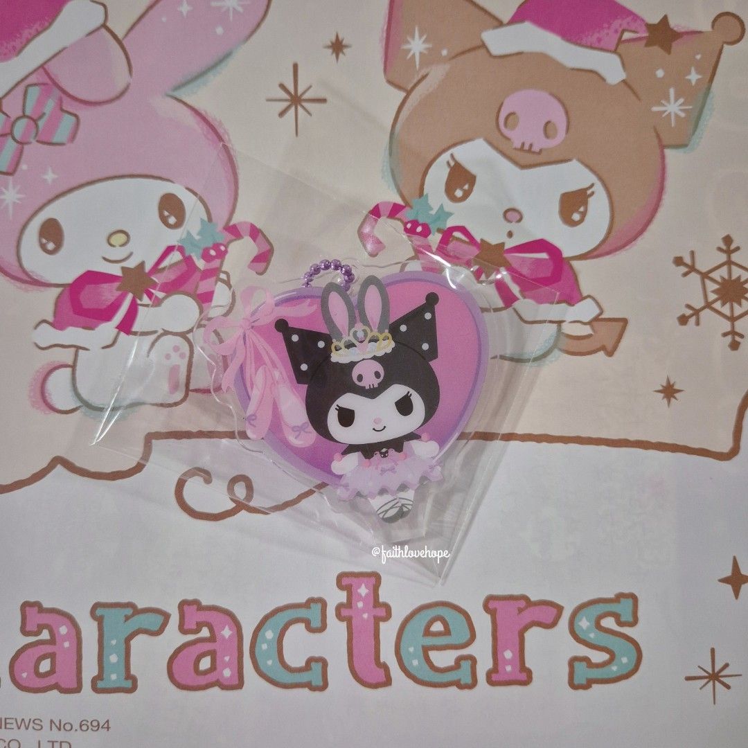 ♡Kuromi Secret Acrylic Keychain & Standee, Hobbies & Toys, Memorabilia ...