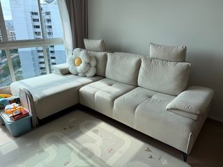 Great condition black IKEA L Shape Sofa, Furniture & Home Living ...