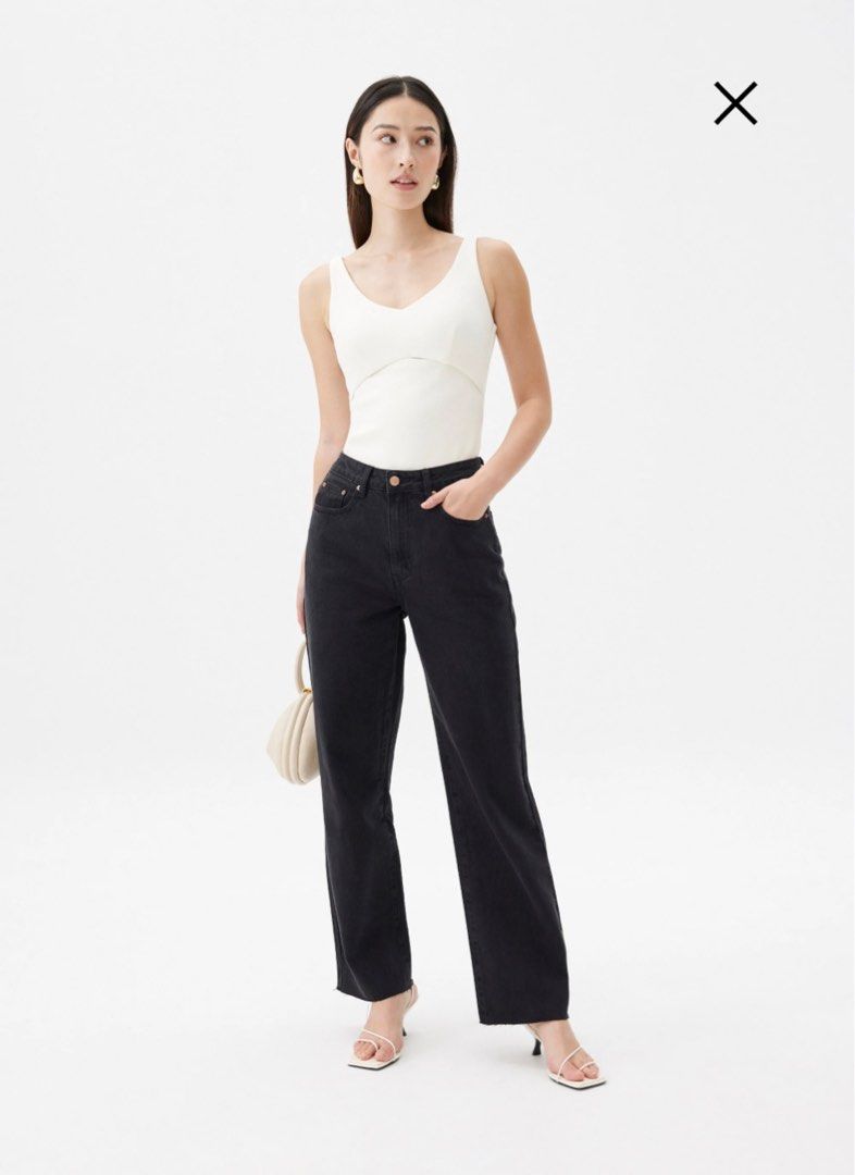 LB Elliot Denim Straight Leg Jeans, Women's Fashion, Bottoms, Jeans ...