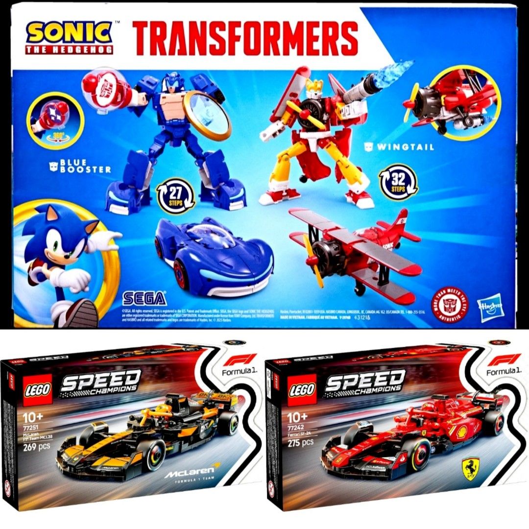 Lego Formula 1 Speed Champions 77242 Ferrari SF-24 F1 Race Car, 77251 ...