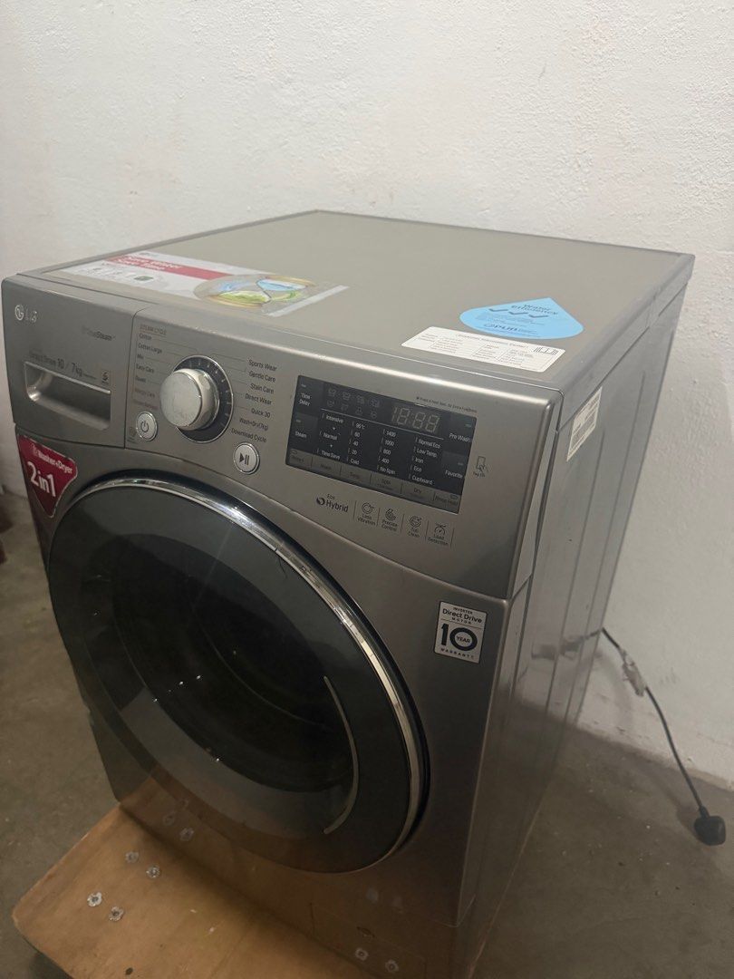 LG Washing Machine and dryer 2in 1 10/7KG, TV & Home Appliances ...