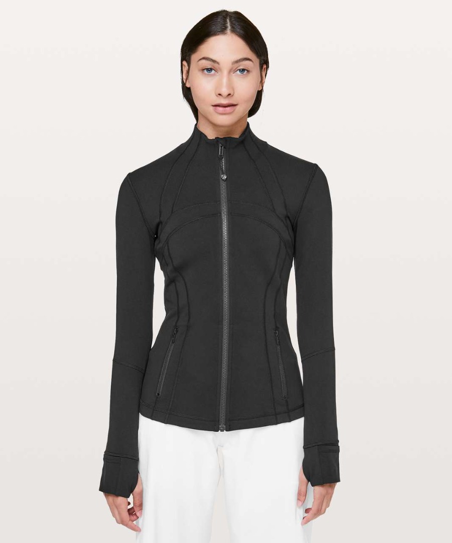 Lululemon Define Jacket Black INDIA event 5993, Fesyen Wanita, Pakaian ...