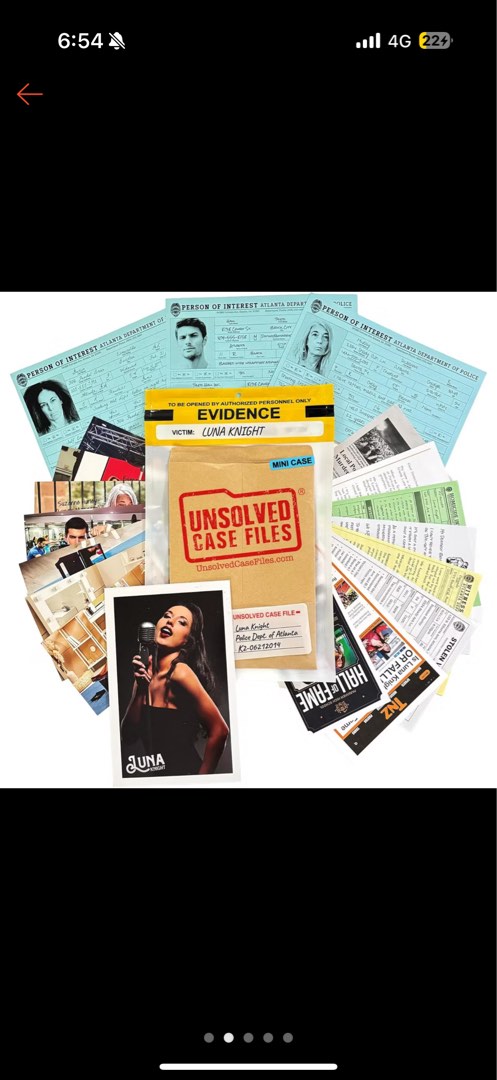 luna knight unsolved cold case files, Hobbies & Toys, Toys & Games on ...