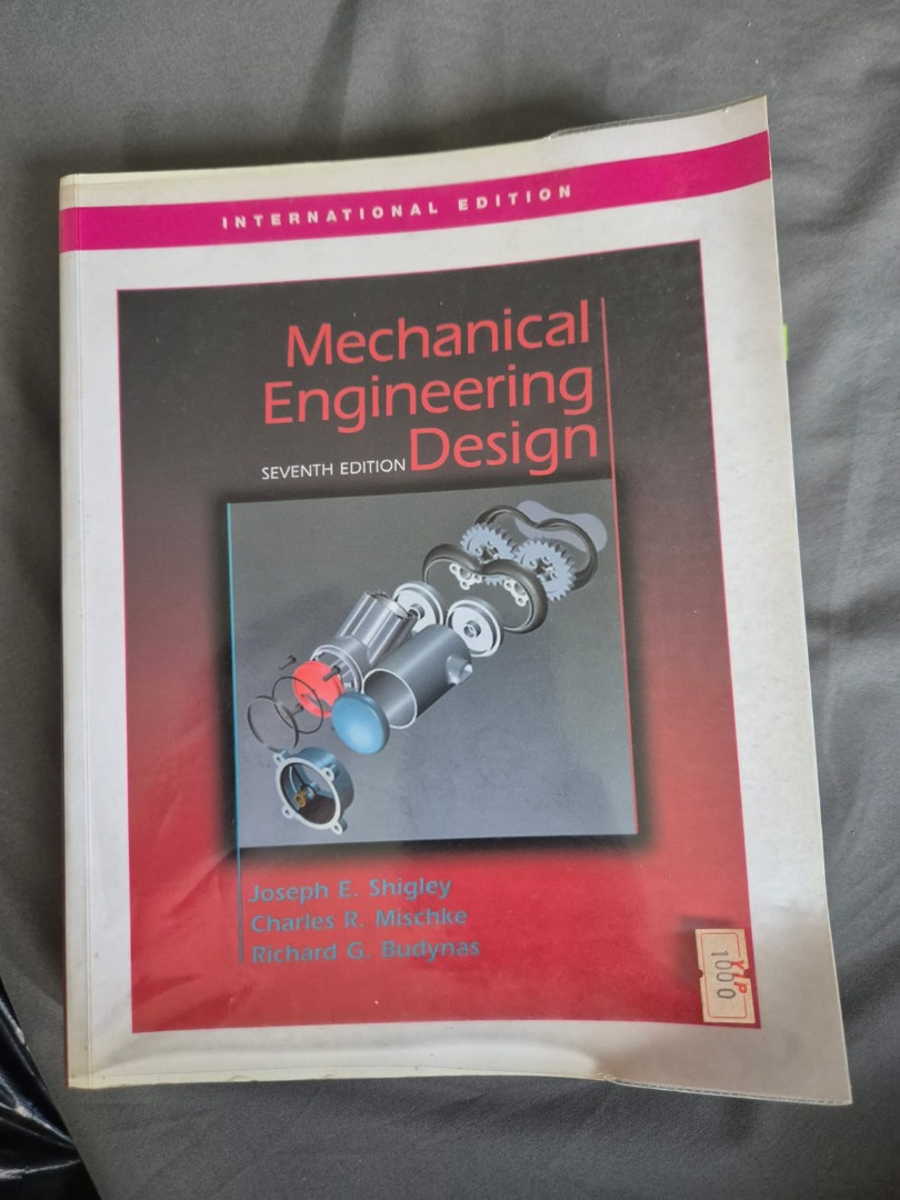 Mechanical Engineering Design Textbook - 7th Edition, Hobbies & Toys ...