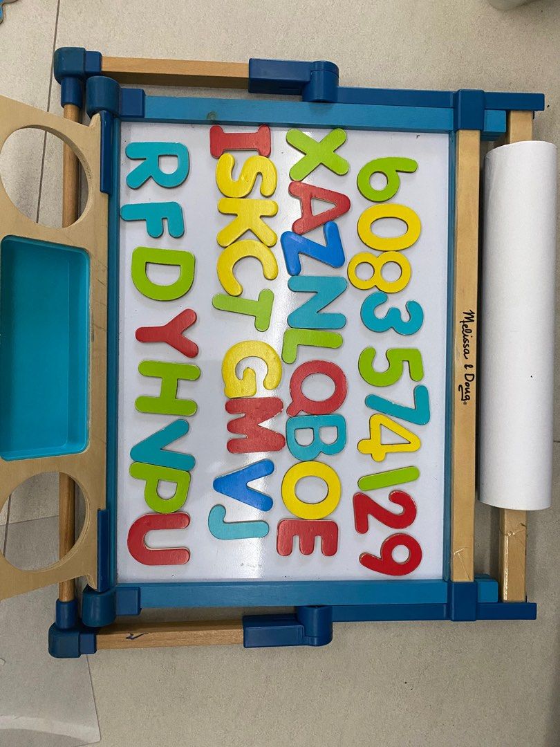 Melissa & Doug Deluxe Double-Sided Tabletop Easel, Hobbies & Toys, Toys ...