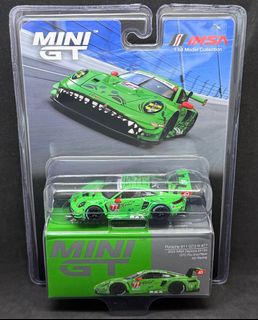 盒裝版 $130 / 吸塑版 $160 】 Mini GT #1052 Porsche 911 GT3 R #77 2024 IMAS ...