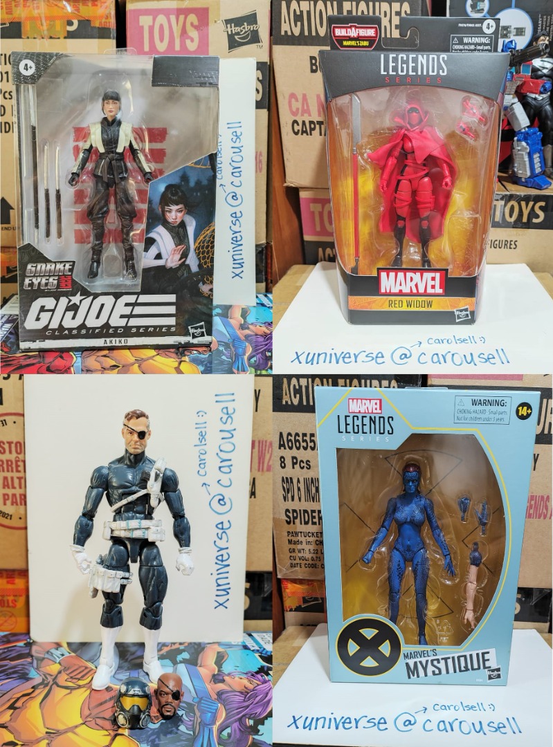 ML Marvel Legends NICK FURY RED WIDOW MYSTIQUE AKIKO - rare sdcc ...