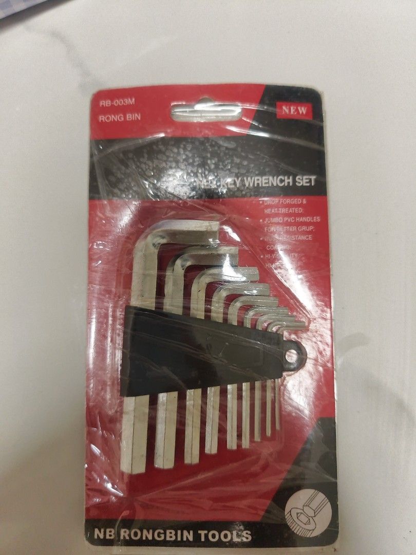 NB Rongbin Allen Key Wrench Set - New, Furniture & Home Living, Home ...