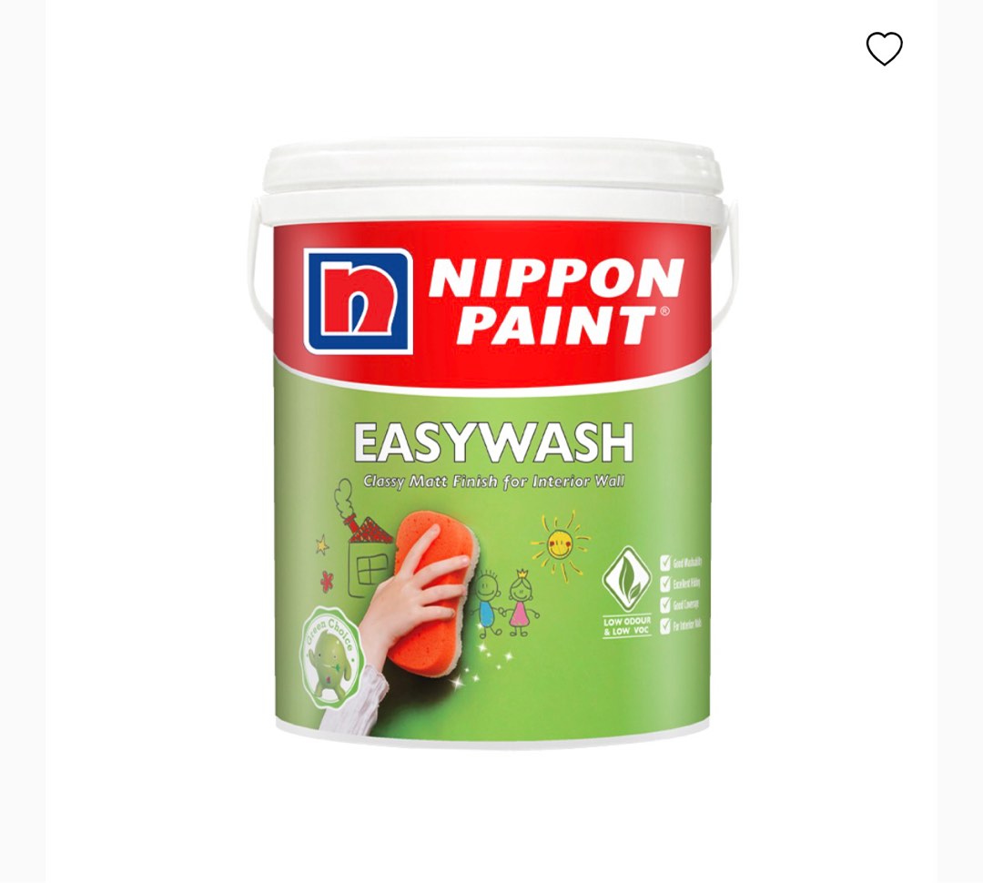 Nippon Paint Easywash 5L - Beige Page, Furniture & Home Living, Home ...