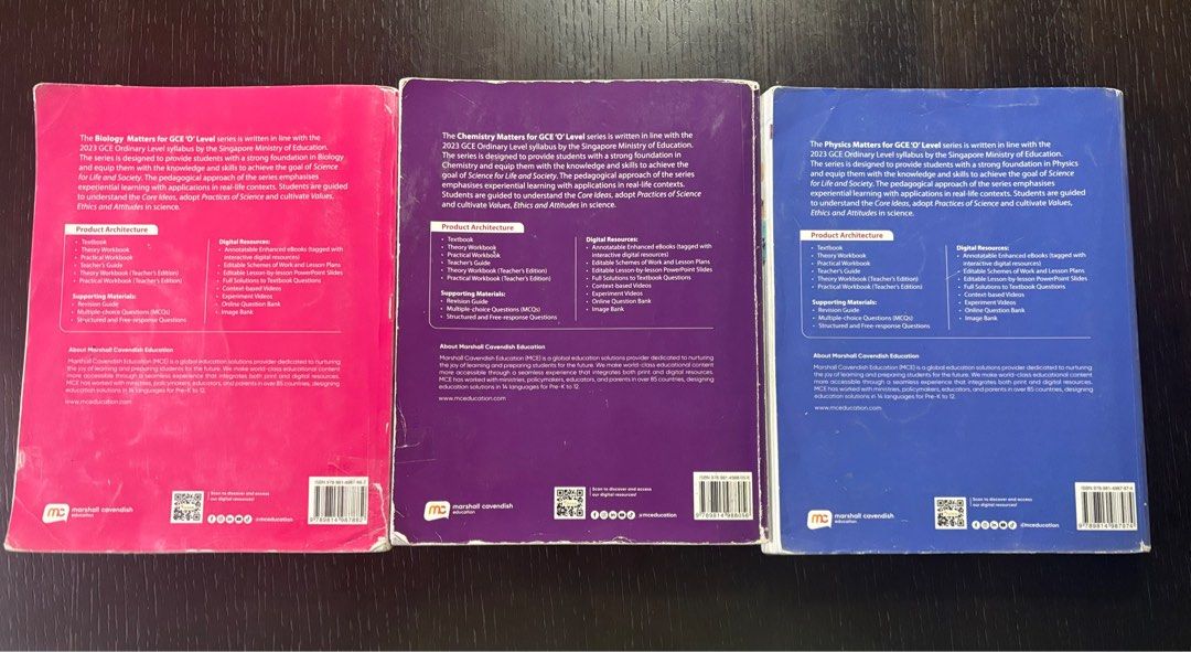O Level Biology, Chemistry, Physics Matters Textbooks, Hobbies & Toys ...