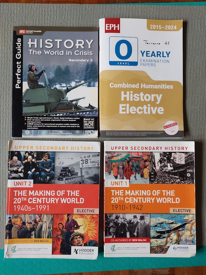 O Level History papers, guide book and text books for Upper Secondary ...