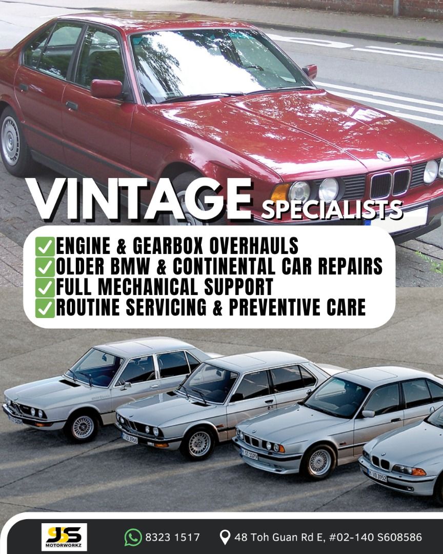 Older BMW, MERCEDES & Continental Car Servicing Singapore | Engine ...