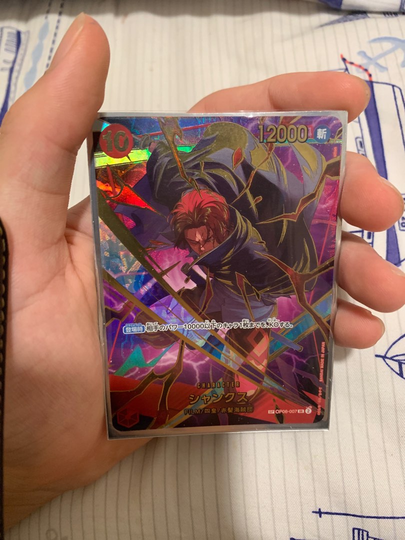 One Piece Card Game - Shanks Parallel Rare, Hobbies & Toys, Toys ...