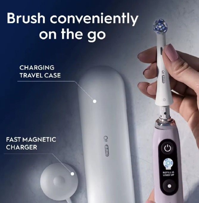 Oral-B iO Series Electric Toothbrush with Travel Case, Beauty ...