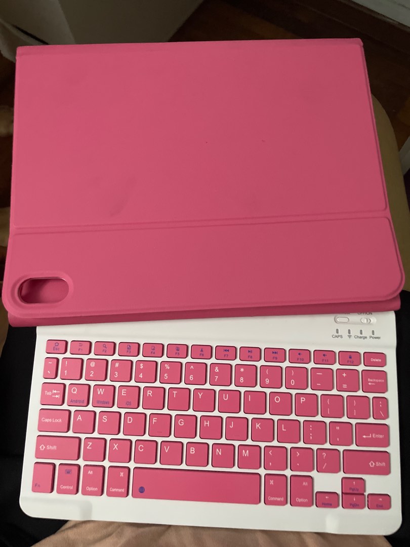Pink IPAD A16 Keyboard Case, Mobile Phones & Gadgets, Mobile & Gadget ...