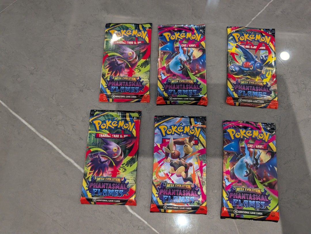 Pokemon TCG Mega Evolution Phantasmal Flames Booster Packs loose ...