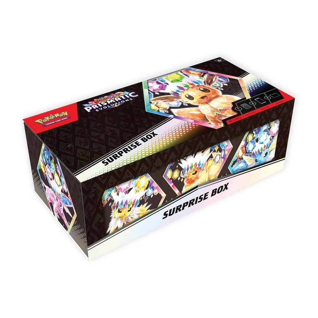 Pokemon TCG Scarlet & Violet Prismatic Evolutions Surprise Box, Hobbies ...