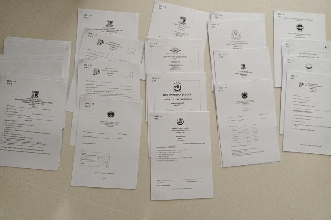 Primary 5 Mathematics Paper 2004 Practice Bundle with Answers, Hobbies ...