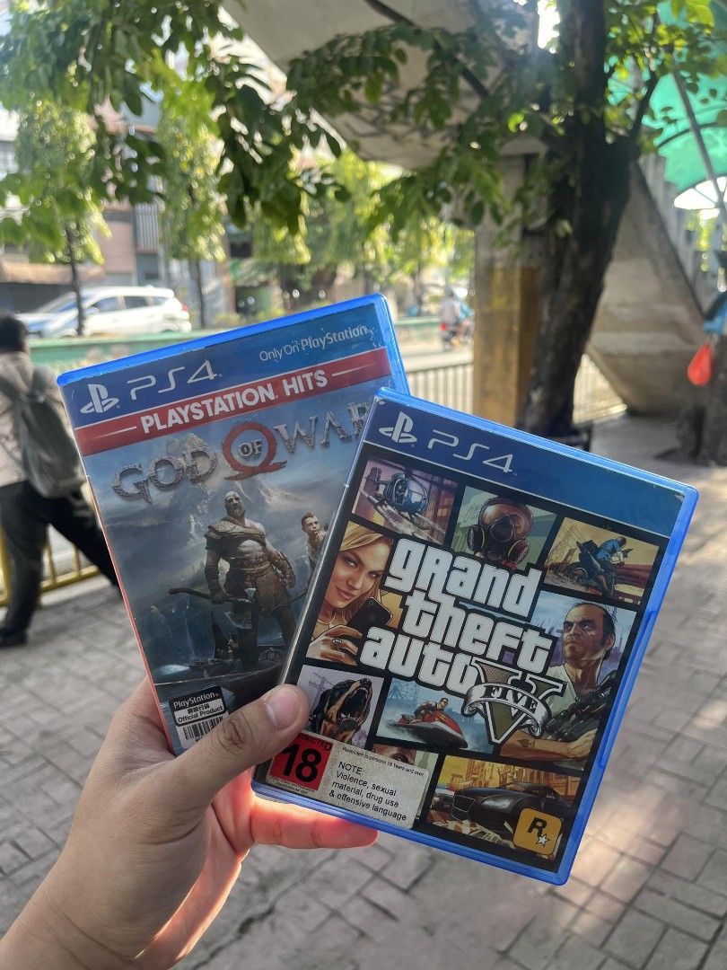 PS4 God of War & Grand Theft Auto V, Video Gaming, Video Games ...
