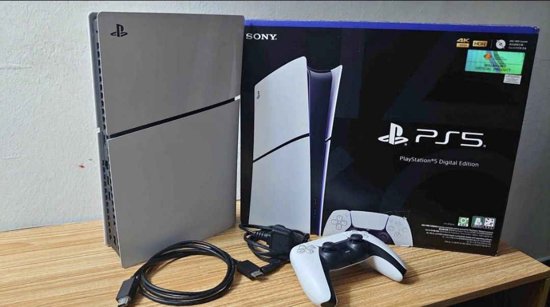 PS5 Slim Digital + Controller, Video Gaming, Video Game Consoles ...