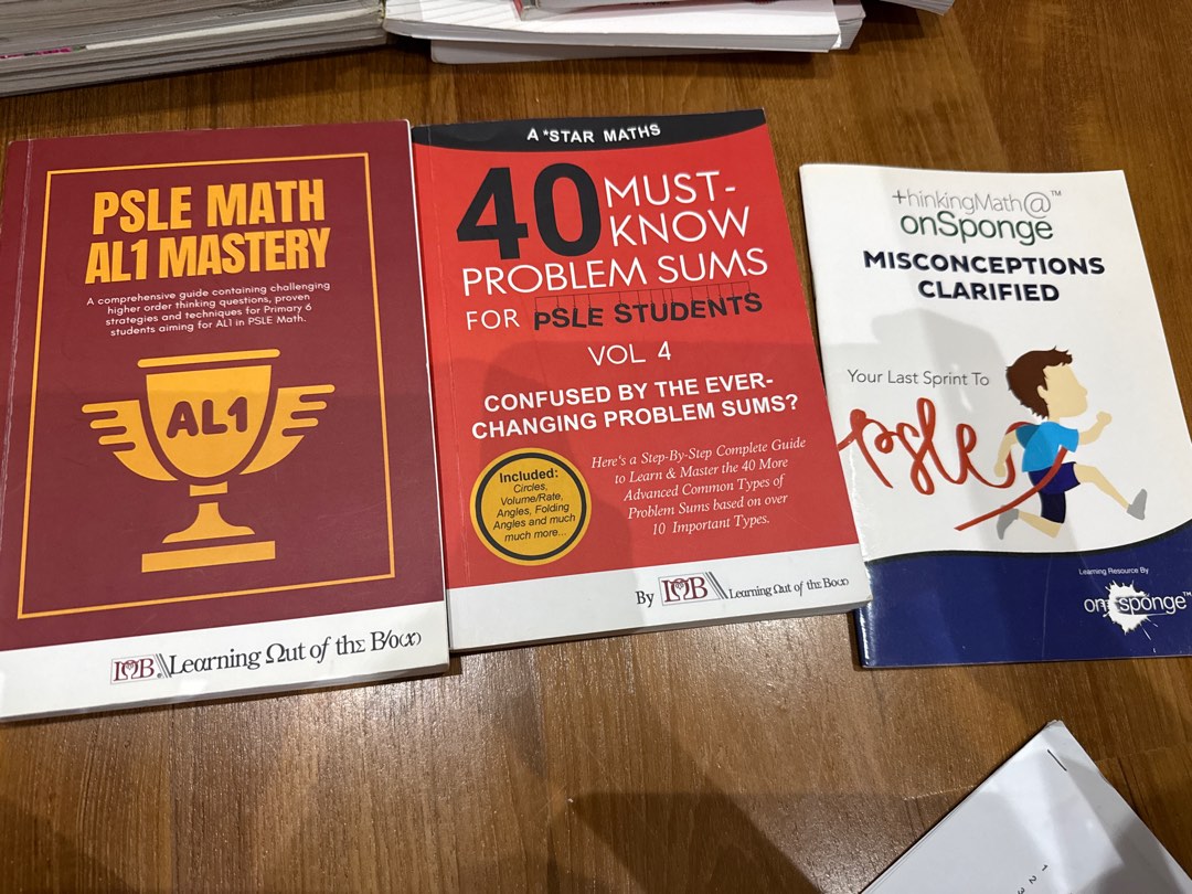 PSLE Math Revision Books - AL1 Mastery, Problem Sums, Misconceptions ...