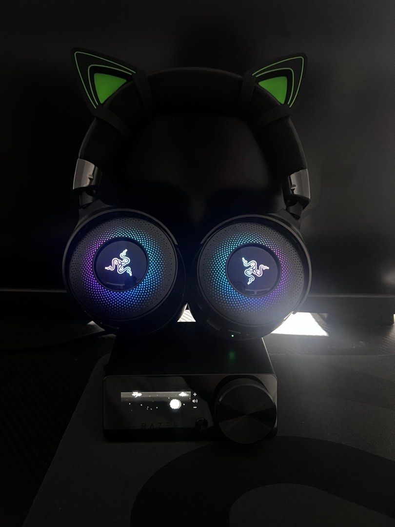 Razer Kraken V4 Pro 無線電競耳機, 電腦＆科技, 桌上電腦 - Carousell