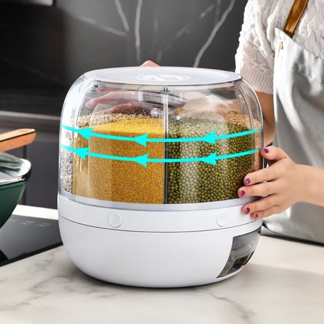 Rotating Grain Dispenser - Kitchen Storage, Furniture & Home Living ...