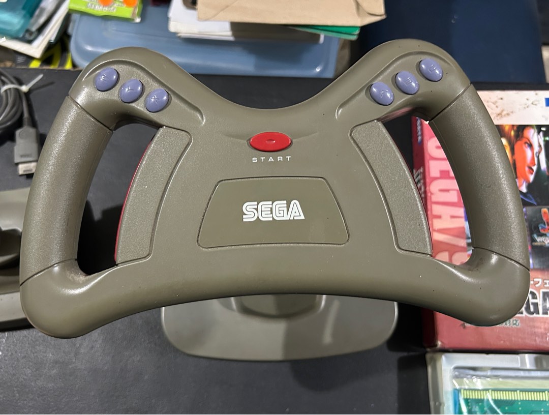 Sega saturn Steering Wheel (Defective), Video Gaming, Video Game ...