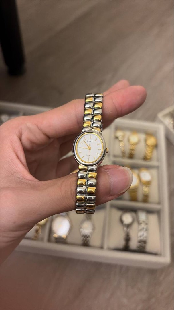 Seiko Creo Duo Toned Vintage Watch, Women's Fashion, Watches ...