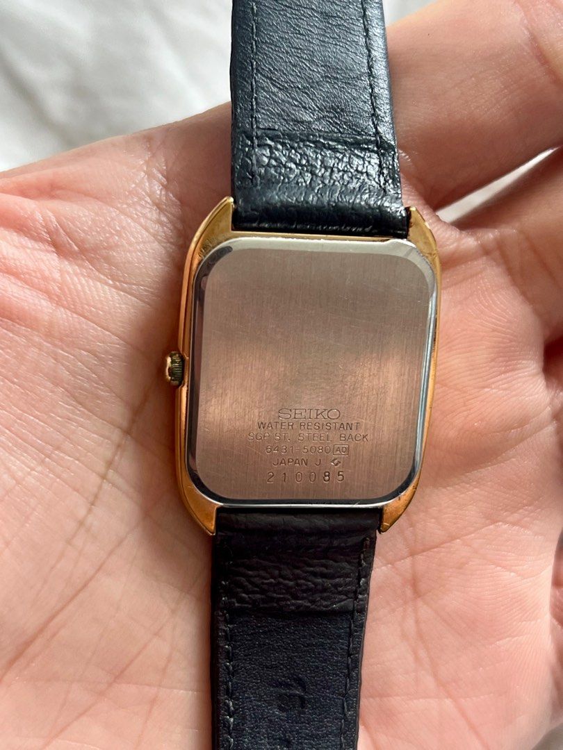 Seiko Tank Textured Dial Quartz Watch, Men's Fashion, Watches ...