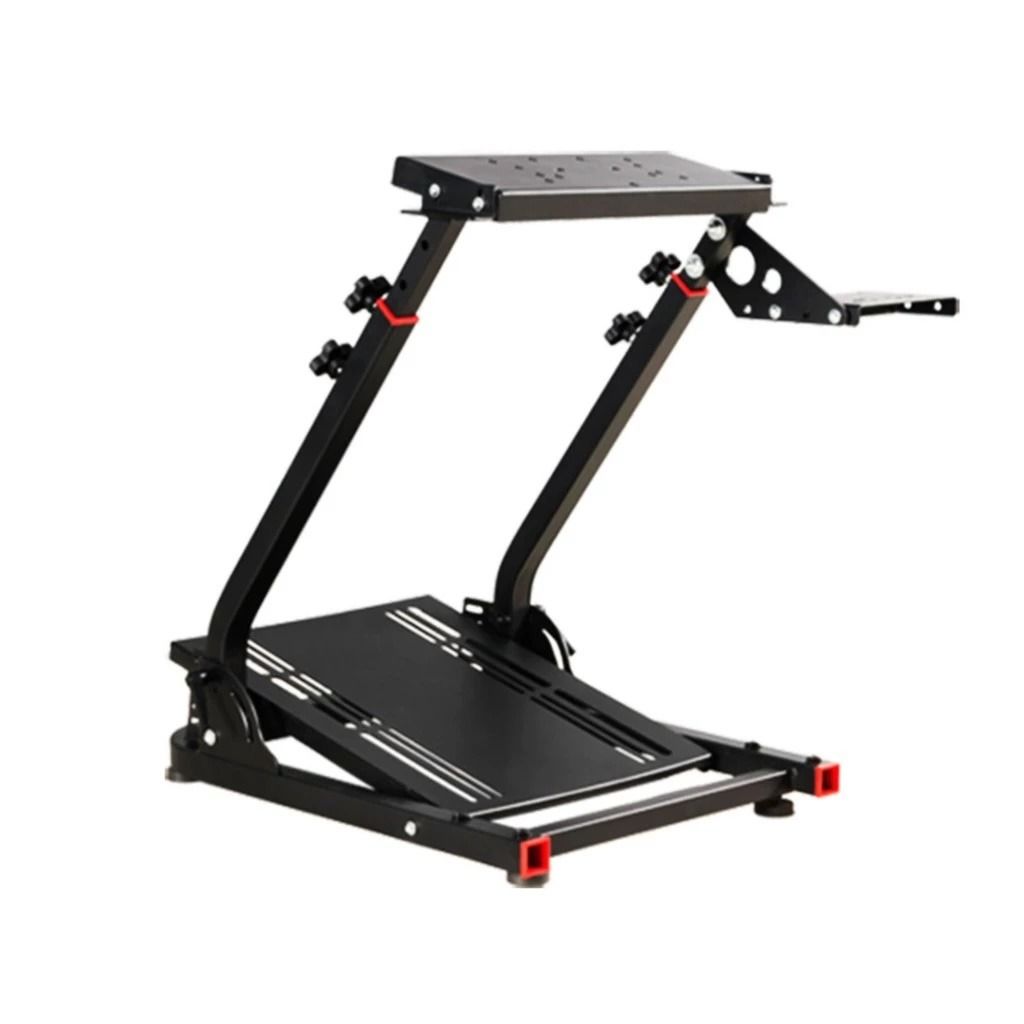 Sim racing wheel stand with chair wheel stopper, Video Gaming, Gaming ...
