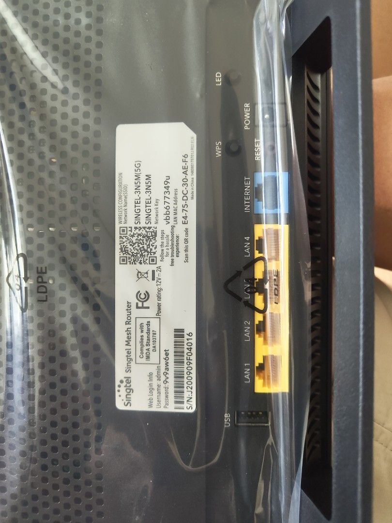 Singtel Mesh Router - Brand New, Computers & Tech, Parts & Accessories ...