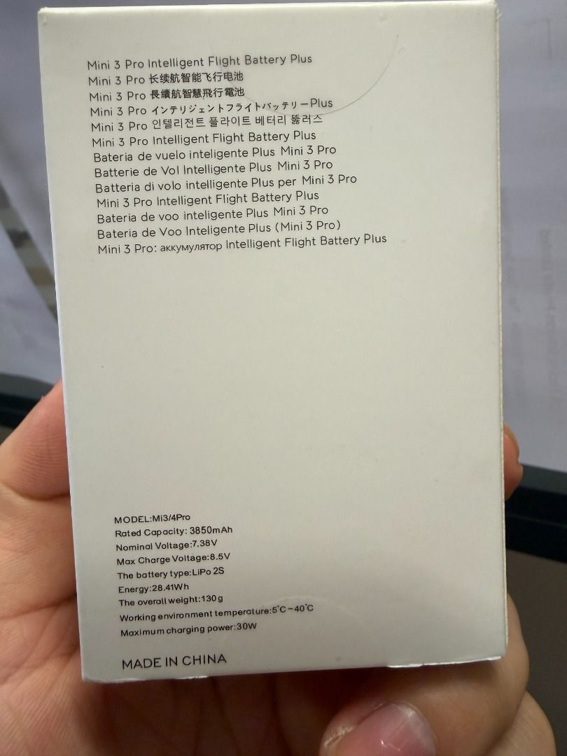 Smart Replacement Battery for DJI Mini 3 / Mini 3 Pro, 3850 mAh, 7.38 V ...